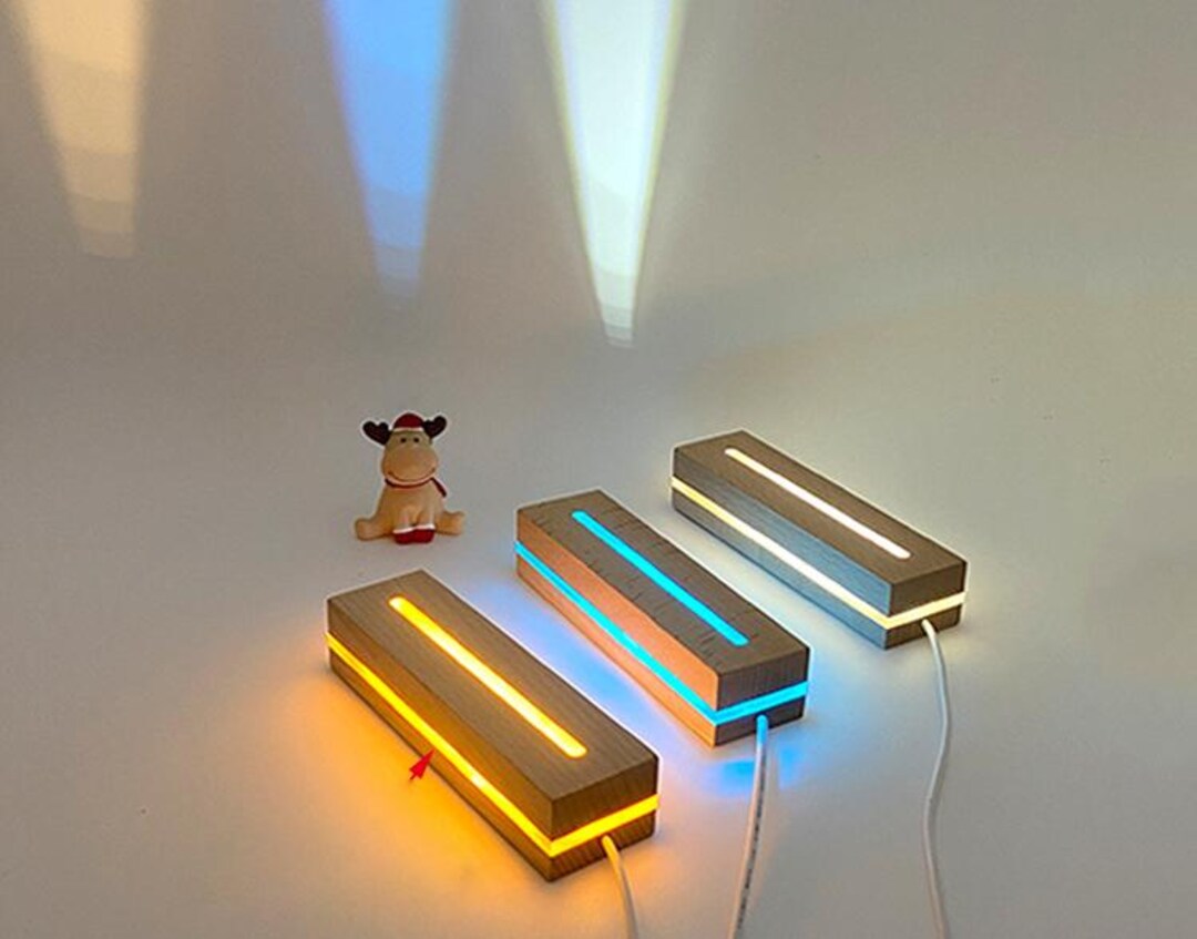Multi-layer Wood Base- Light Base Night Light Wooden Lamp Base for ...