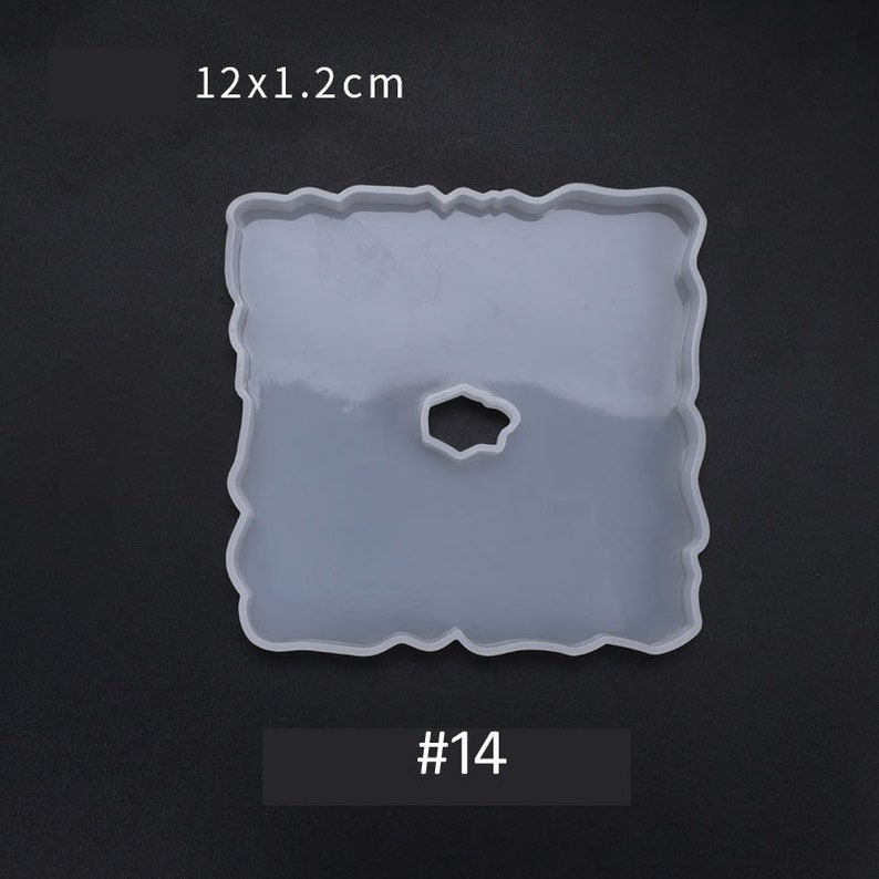 Creative Irregular Patterns Coaster Resin Casting Molds | Etsy