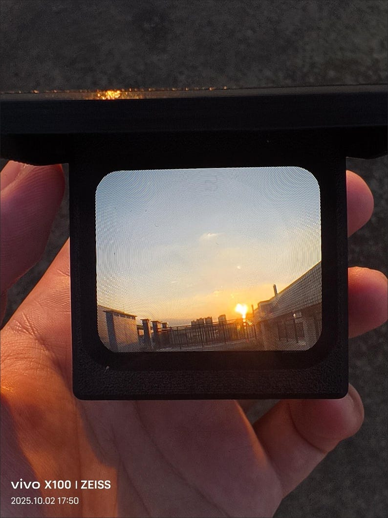 Hand-assembled 3D Printed Waist-level Viewfinder - 50mm Focal Length ...