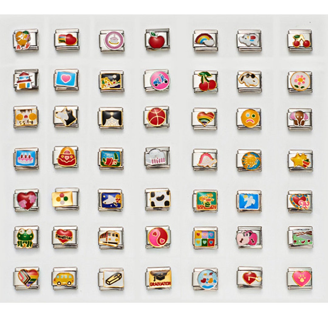 Customize Your Bracelet, Modular Link Charms 9mm Stainless Steel ...