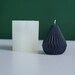 Geometric Line Pear Shape Candle Mold Striped Tapered Silicone Mold Diy ...