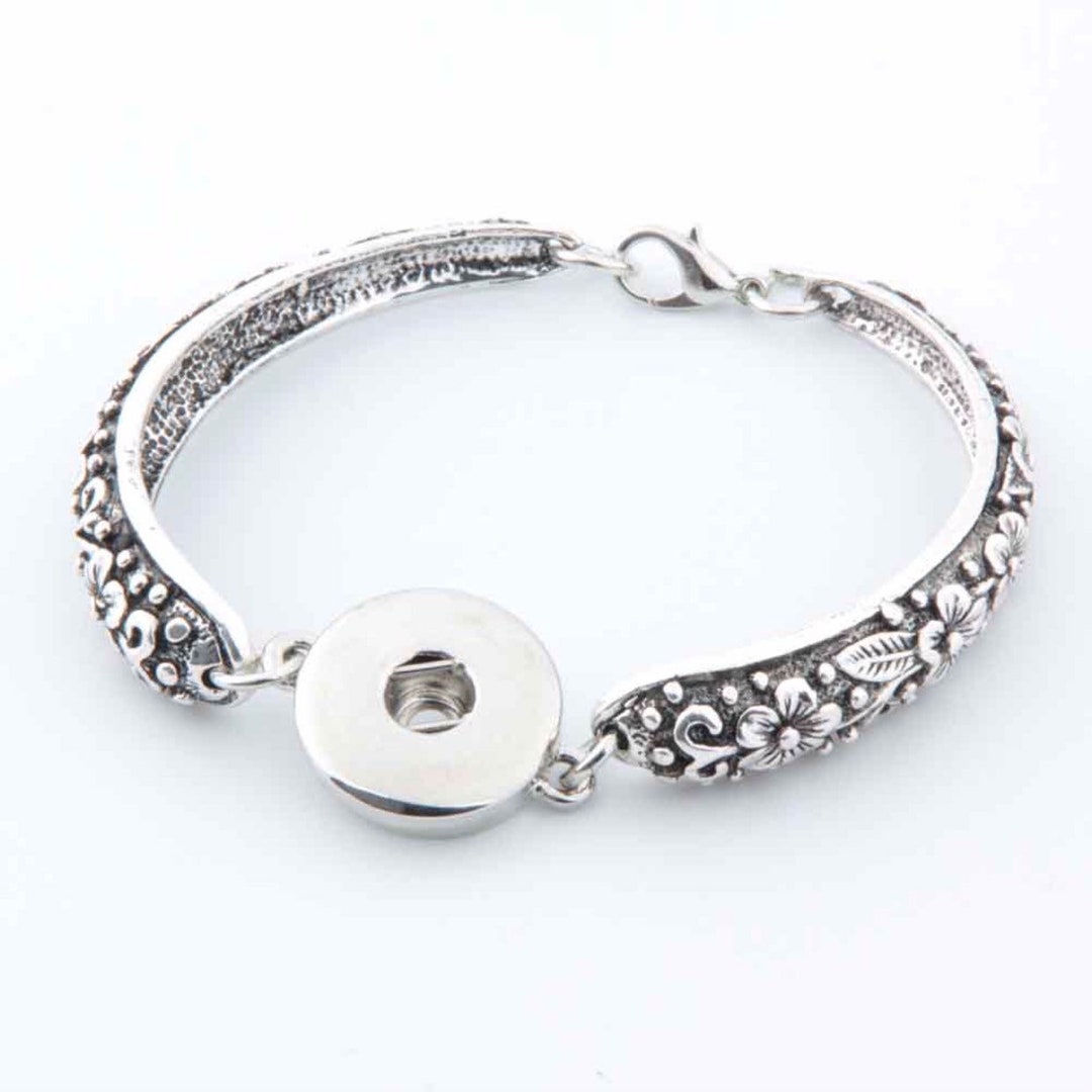 1 Set of Ginger Snap Bracelet for With 5pcs 18mm Random Interchangeable ...