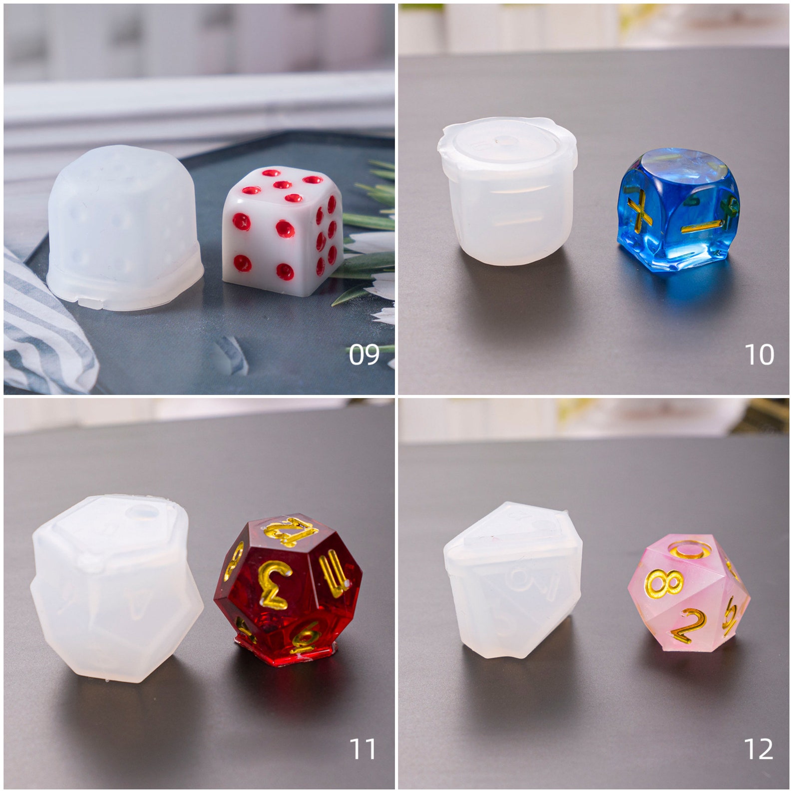 Creative Dice Resin Casting Molds Silicone Epoxy Mould DIY | Etsy