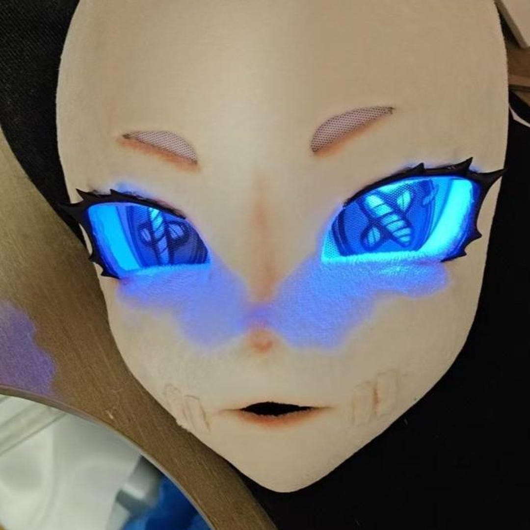 DIY LED Eyes Decro for Furry Fursuit Skull Mask - Easy Install Magnetic ...
