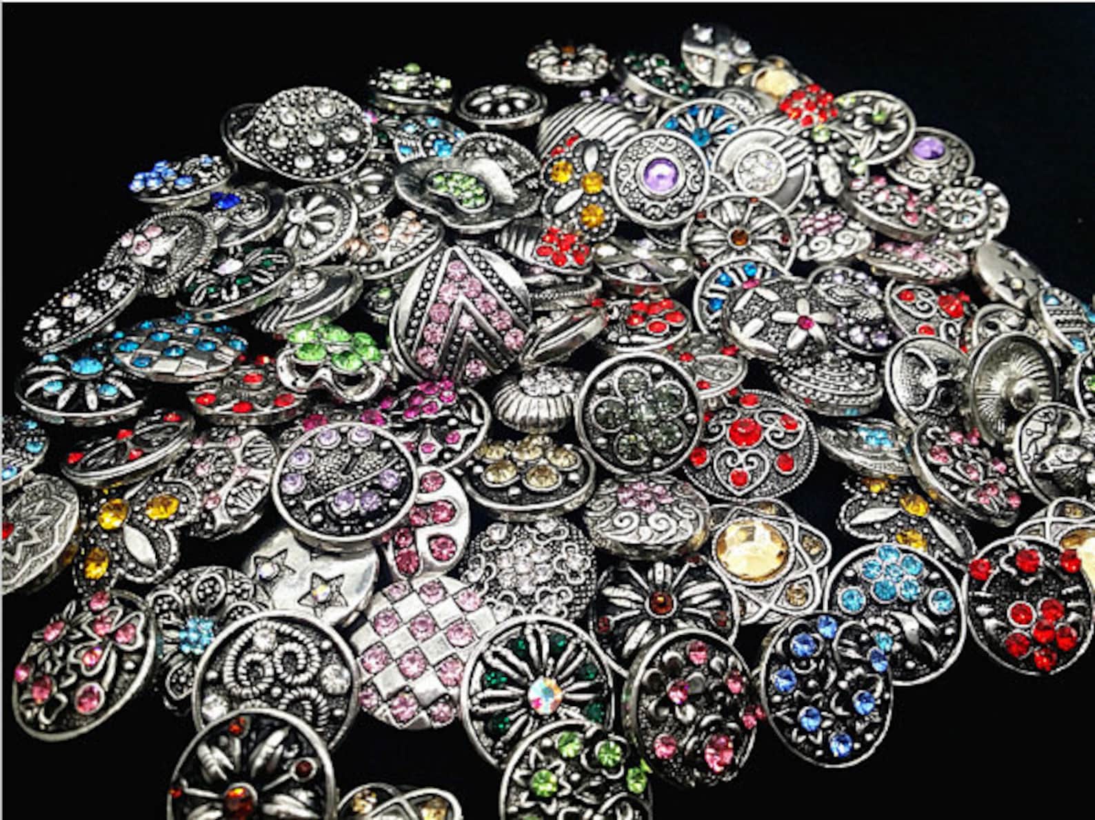 Mix Choose 18/20mm Rhinestones Snap Charms for 18mm Ginger - Etsy