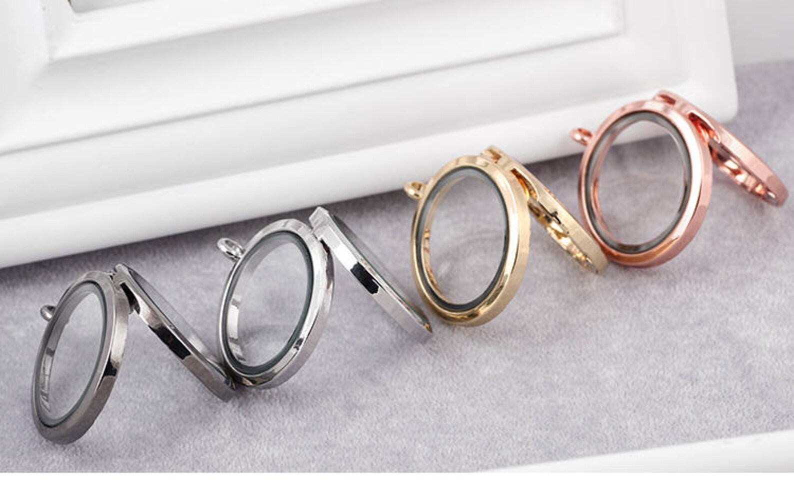 2pcs 30mm Chrome Living Floating Charms Lockets for Floating - Etsy