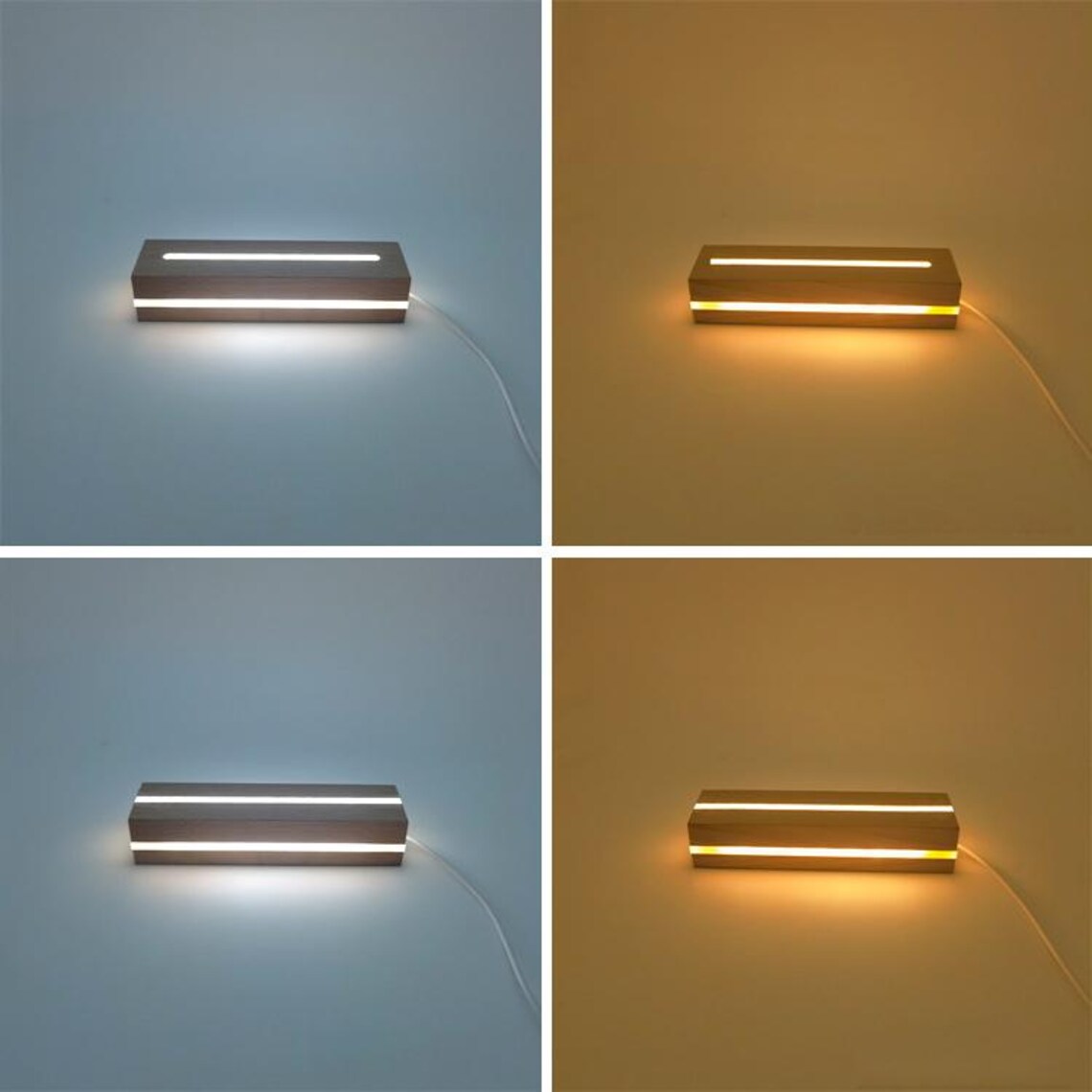 Multi-layer Wood Base- Light Base Night Light Wooden Lamp Base for ...