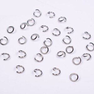 100 DIY Key Chain Set, 100pcs 25mm Keychain Ring and 100pcs Jump Rings ...