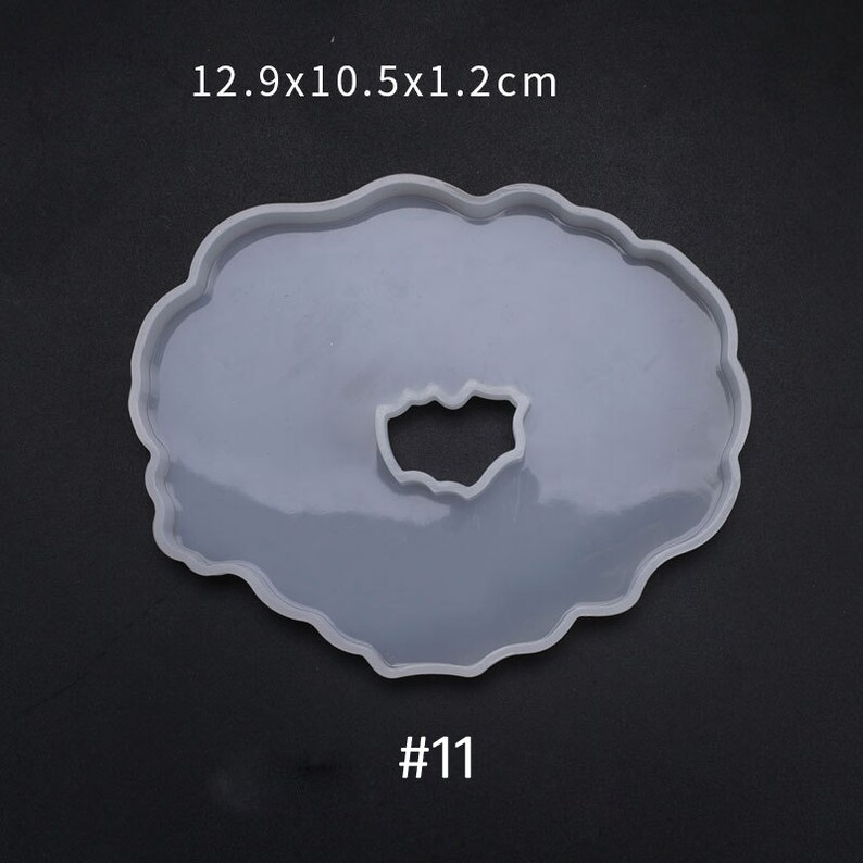 Creative Irregular Patterns Coaster Resin Casting Molds | Etsy