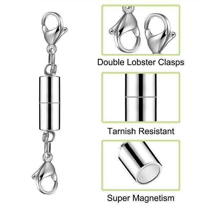 12pcs 4-sizes Magnetic Extender and Chains Clasps Closures for | Etsy