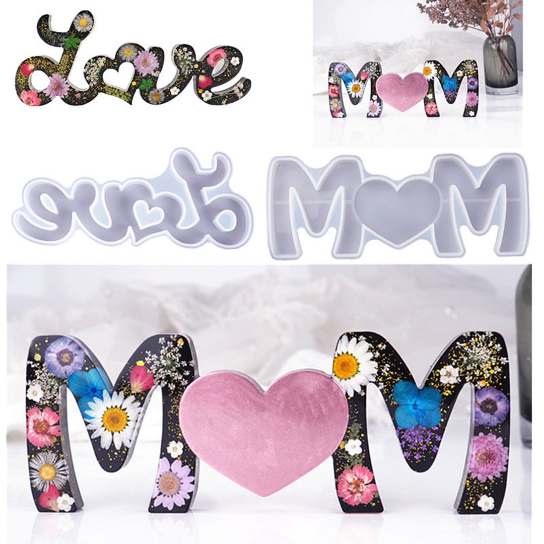 Creative LOVE / MOM Resin Molds - Silicone Mould DIY Craft Mold / Mould ...
