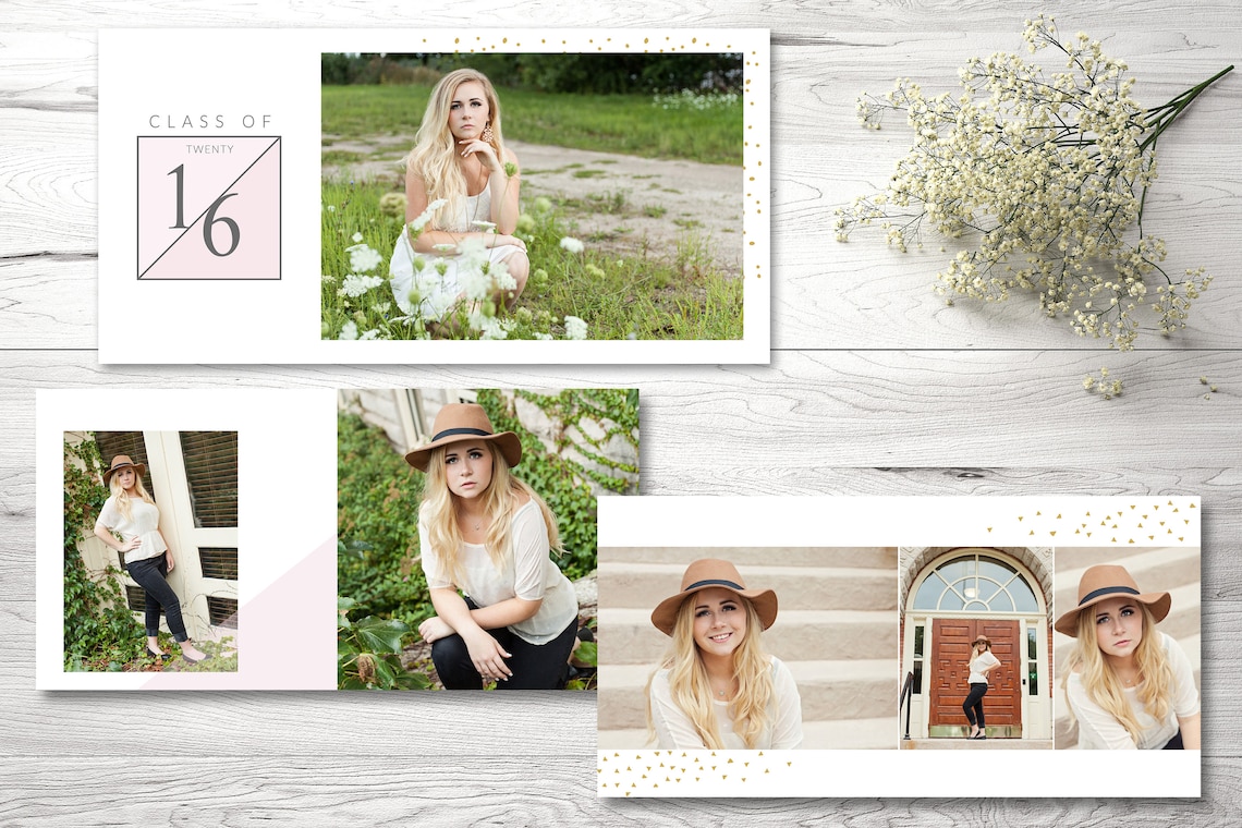 Senior Album Template. Senior Book. Photography Template. Graduation ...