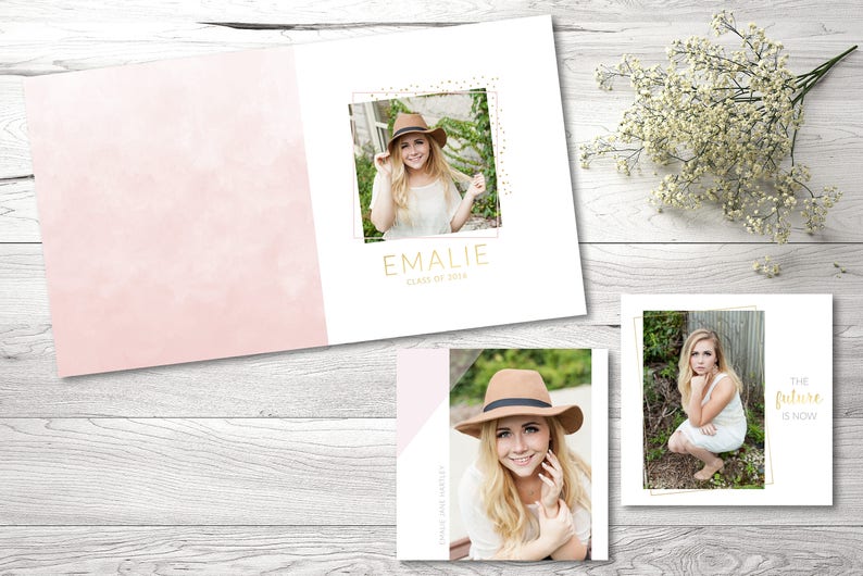 Senior Album Template. Senior Book. Photography Template. Graduation ...
