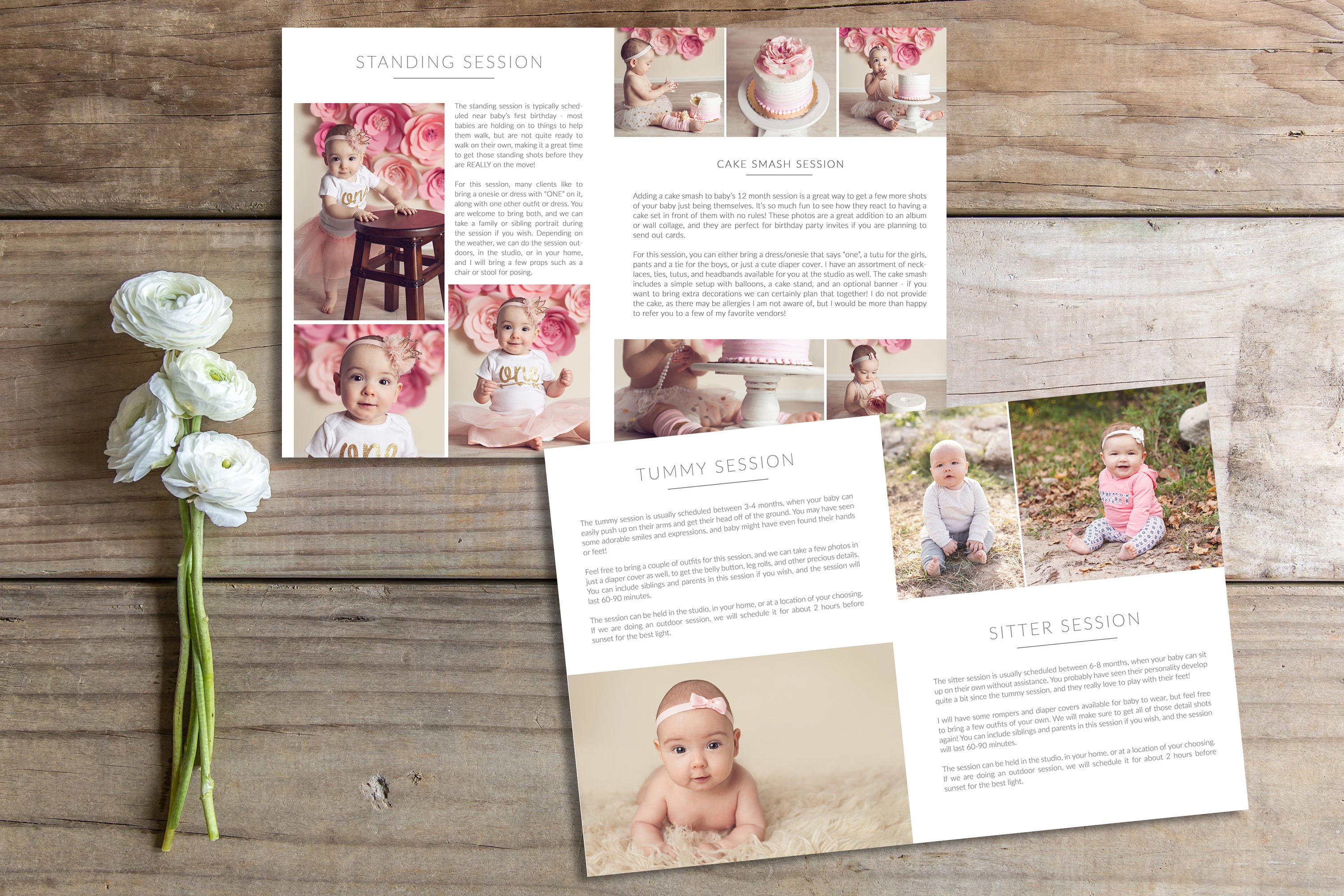 Baby Plan Magazine Template for Photographers. Baby and Family ...