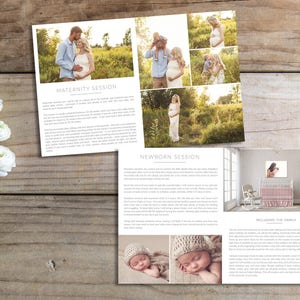 Baby Plan Magazine Template for Photographers. Baby and Family ...