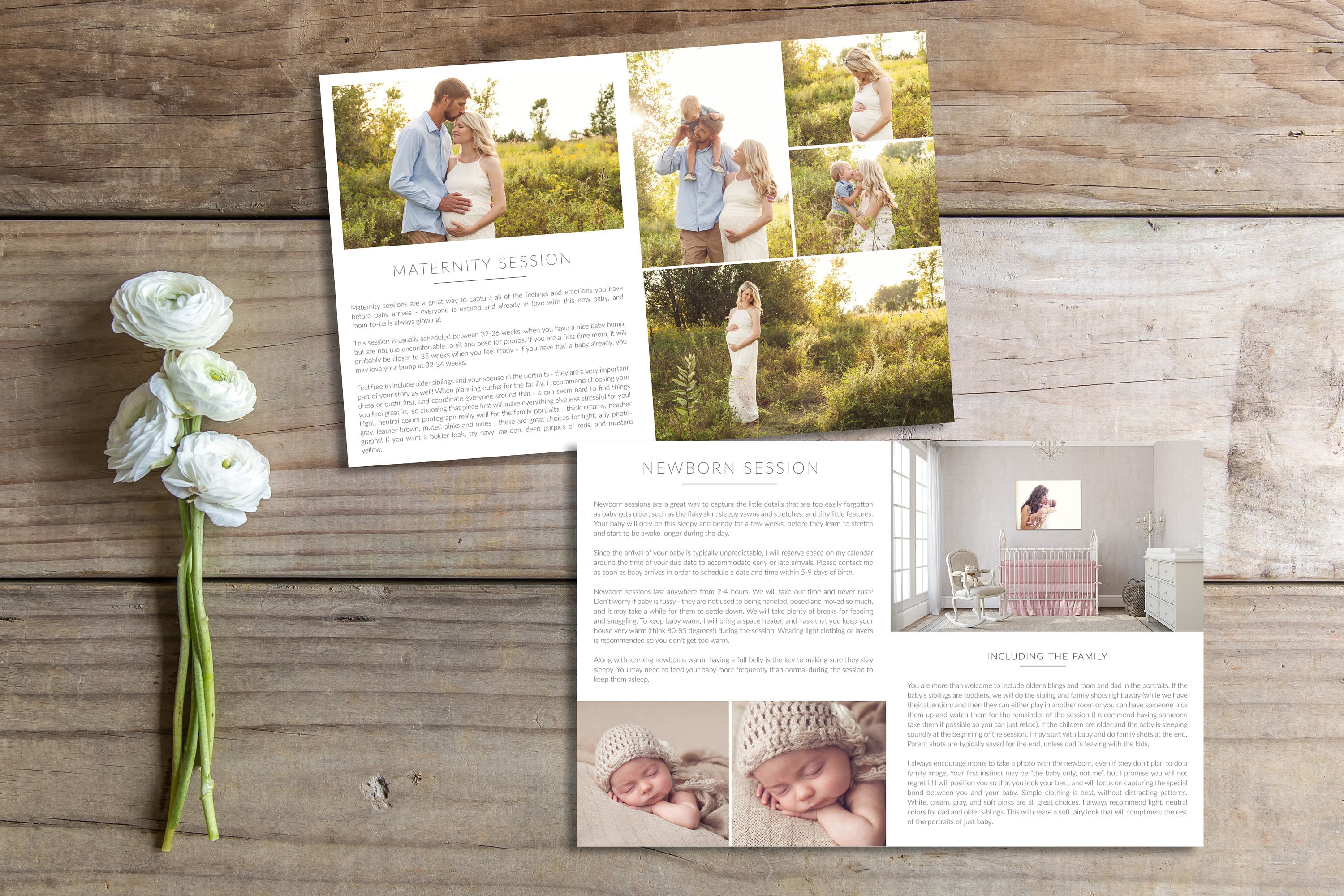 Baby Plan Magazine Template for Photographers. Baby and Family ...