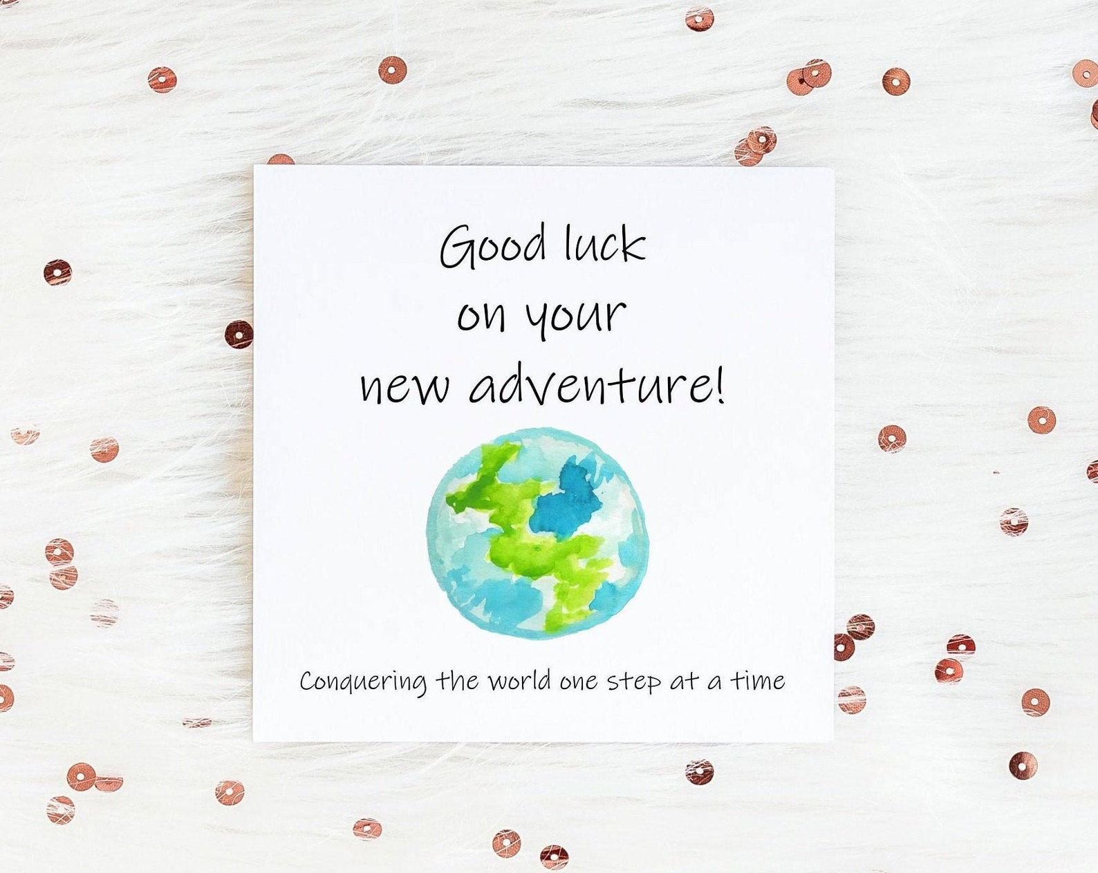 Good Luck Card Good Luck On Your New Adventure Card | Etsy