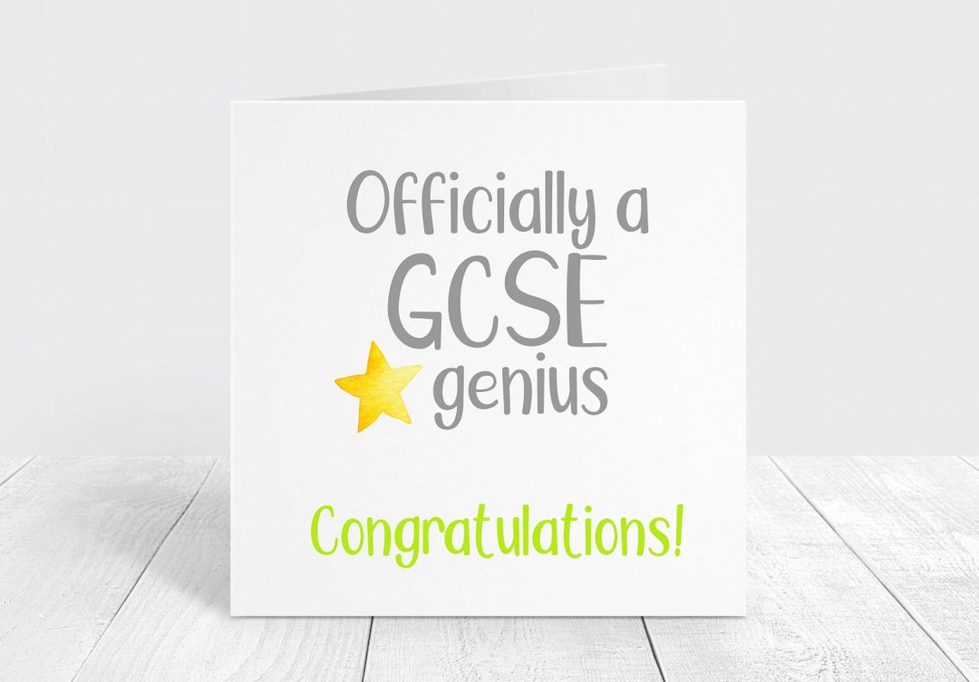 GCSE Congratulations Card, Funny GCSE Exam Success Card ...