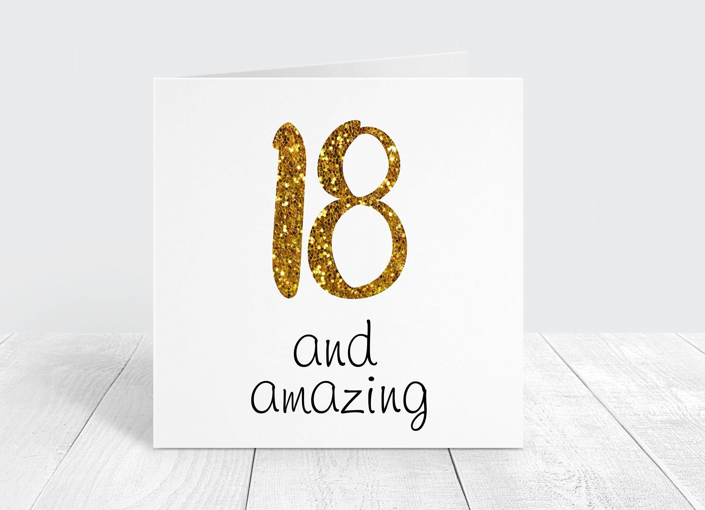 18th Birthday Card, Eighteen and Amazing Birthday Card for Her, for ...