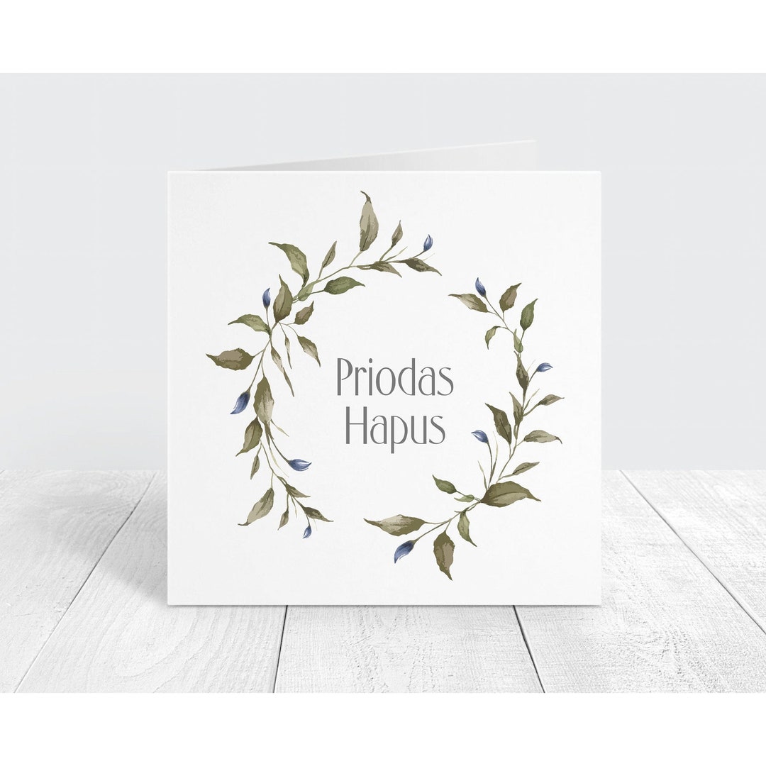 Welsh Wedding Congratulations Card, Watercolour Floral Wreath ...