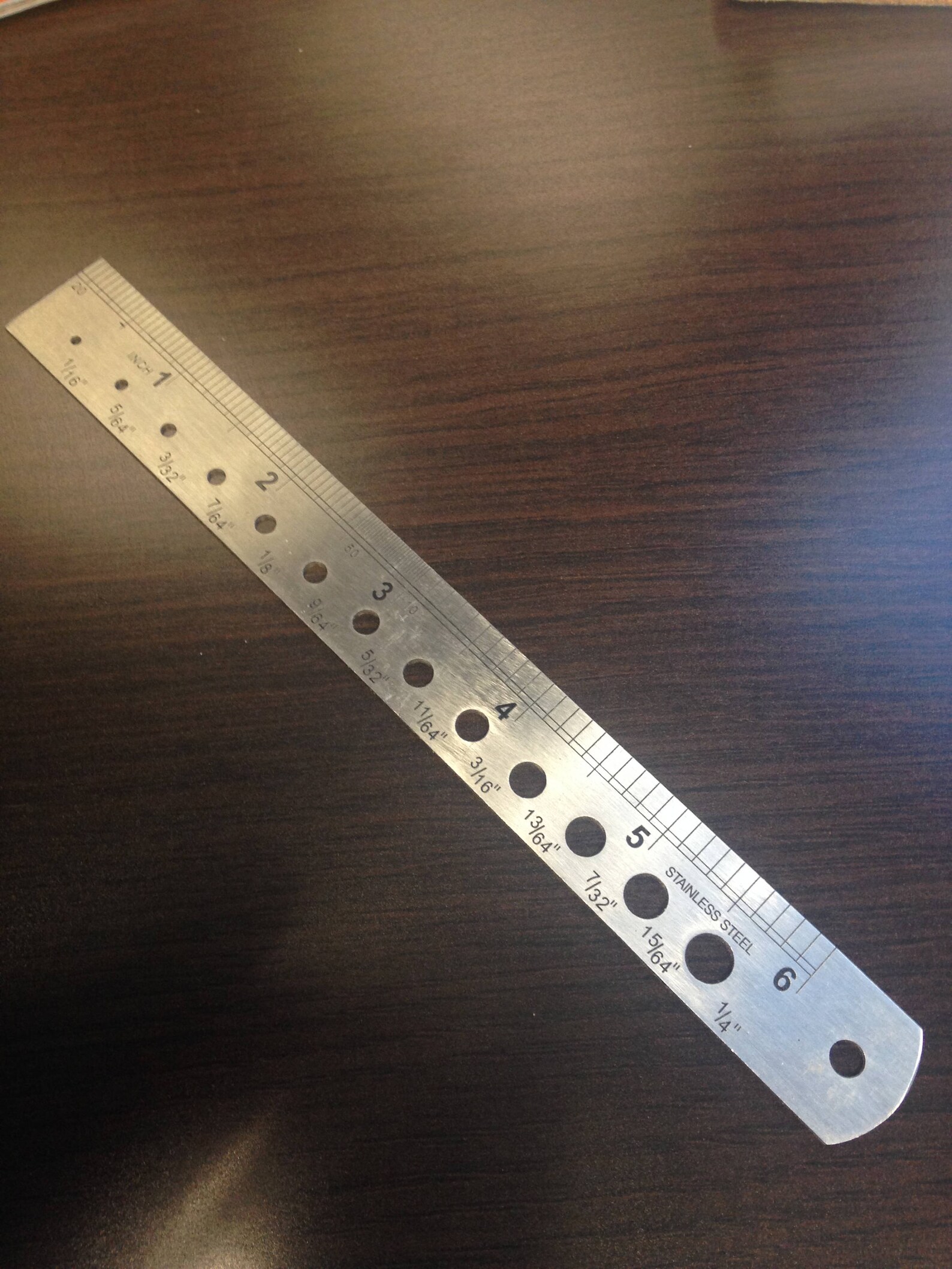 6 Ruler With Hole Guide - Etsy