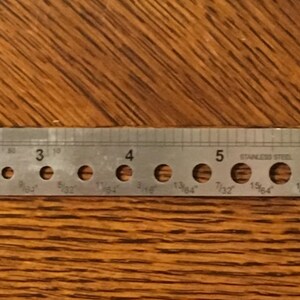 6 Ruler With Hole Guide - Etsy