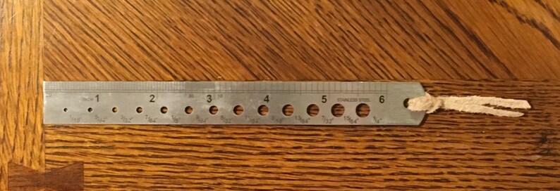 6 Ruler With Hole Guide - Etsy