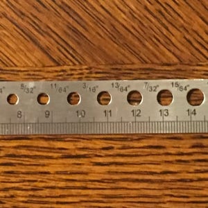 6 Ruler With Hole Guide - Etsy