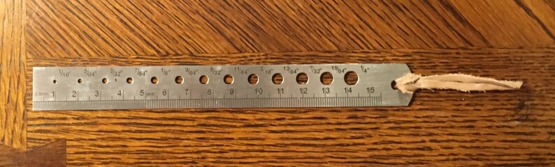 6 Ruler With Hole Guide - Etsy