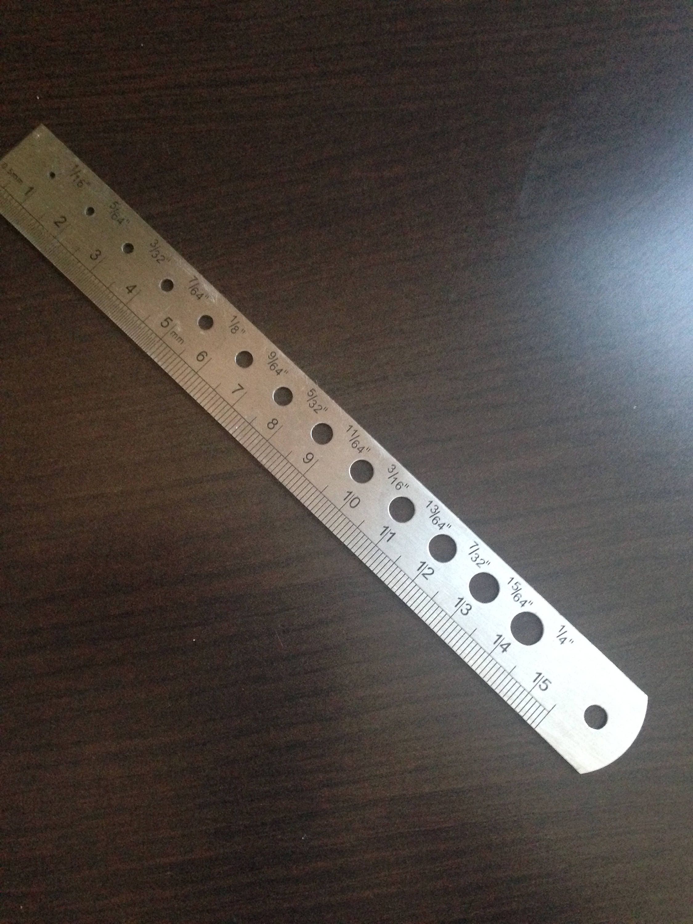 6 Ruler With Hole Guide - Etsy