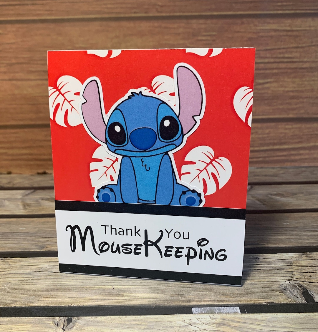 One Stitch Disney Mousekeeping Tent Style Tip Holder for Disney Resort ...