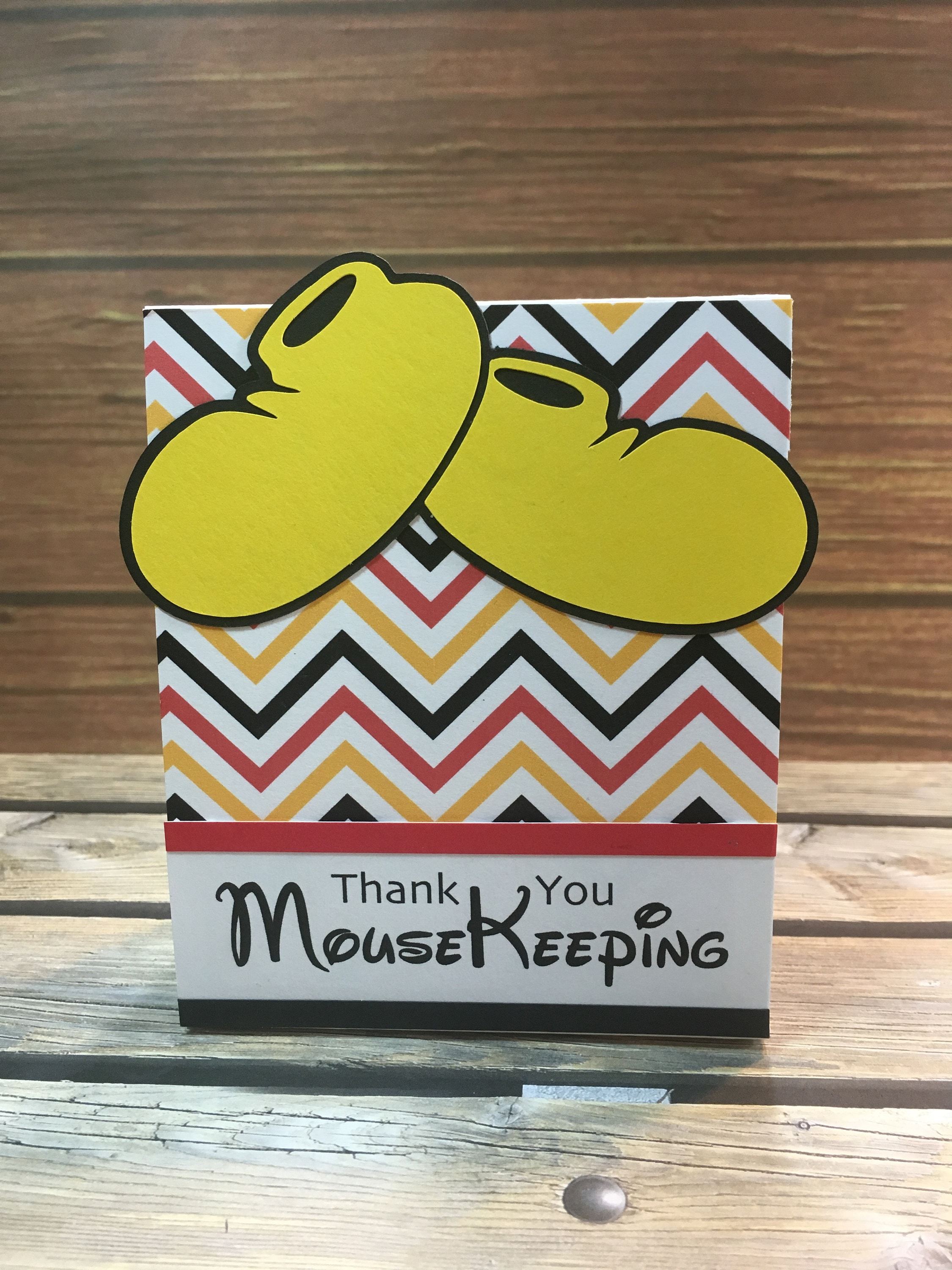 One Disney Mousekeeping Tent Style Tip Holder for Disney Resort Stays ...