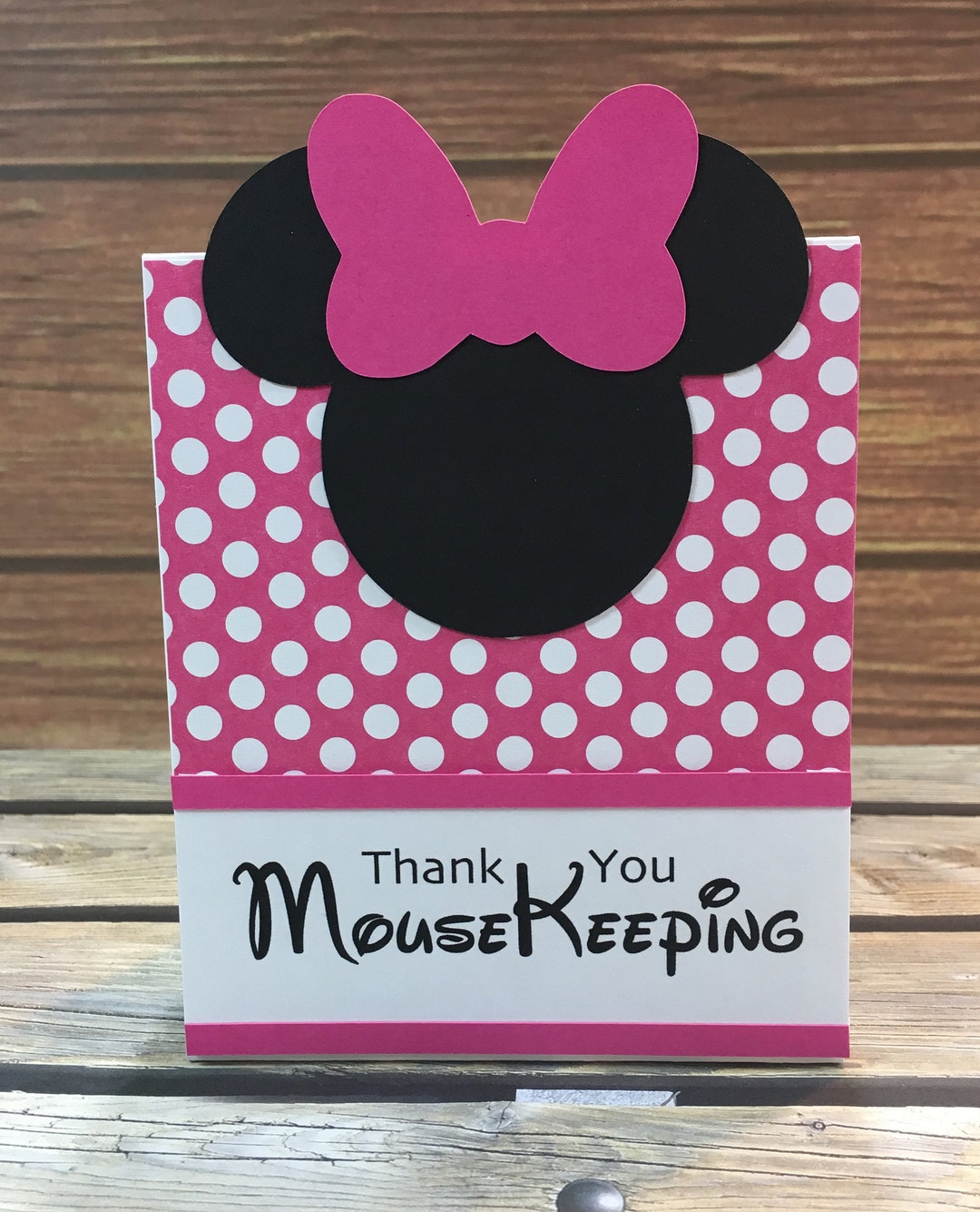 One Minnie Mouse Mousekeeping Tent Style Tip Holder for Disney Resort ...