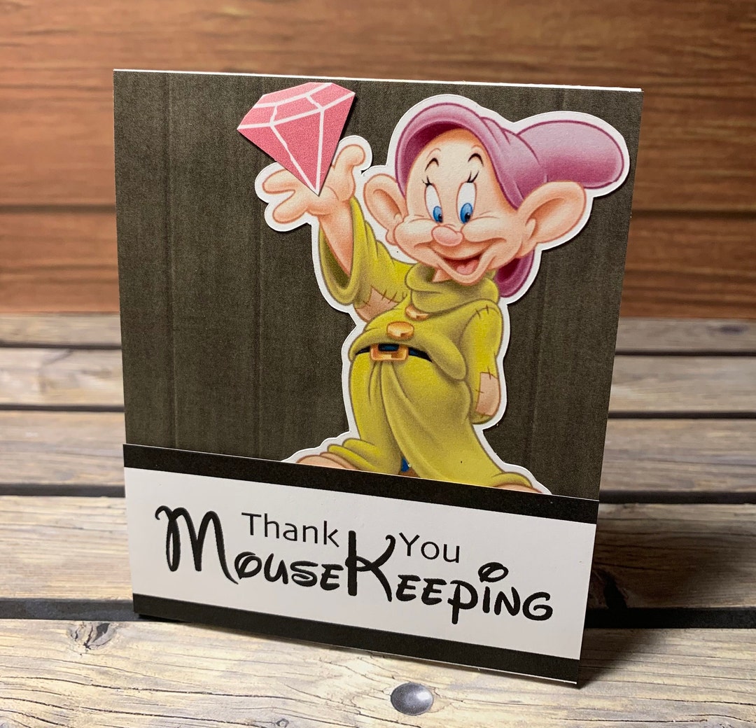 One Dopey the Dwarf Disney Mousekeeping Tip Holder for Disney Resort ...