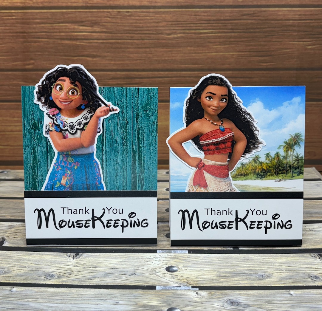 One Mirabel or Moana Themed Mousekeeping Tent Style Tip Holder for ...