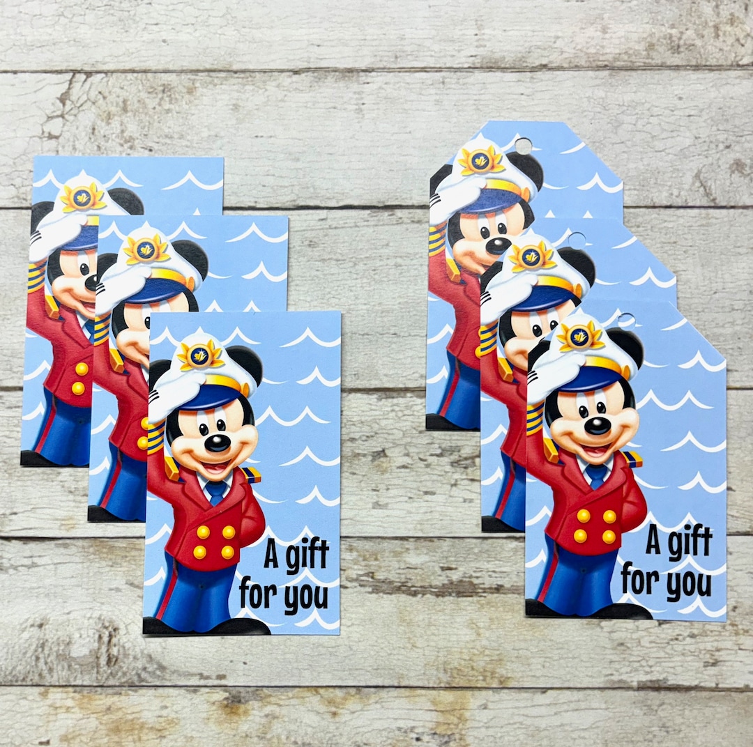 Captain Mickey Gift Tag Digital Downloads for Pixie Dusting or Fish ...