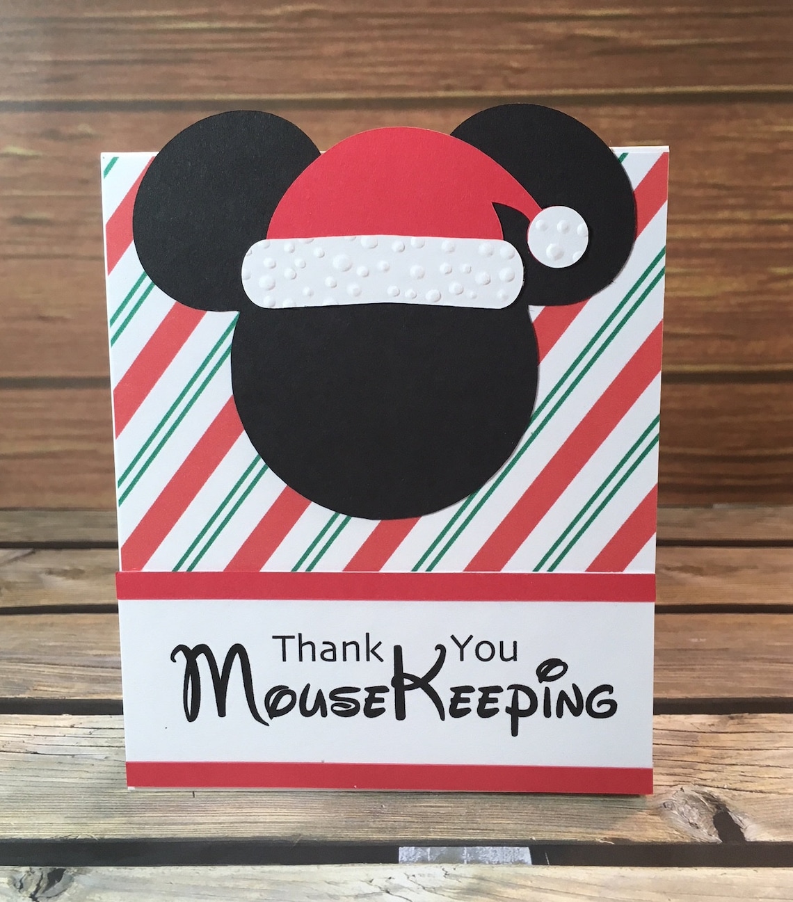 One Winter or Christmas Holiday Mousekeeping tip holder card | Etsy