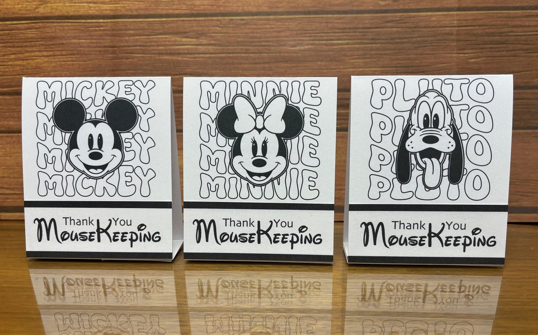 YOU Color Disney Mousekeeping Tent Style Tip Holder for Disney Resort ...