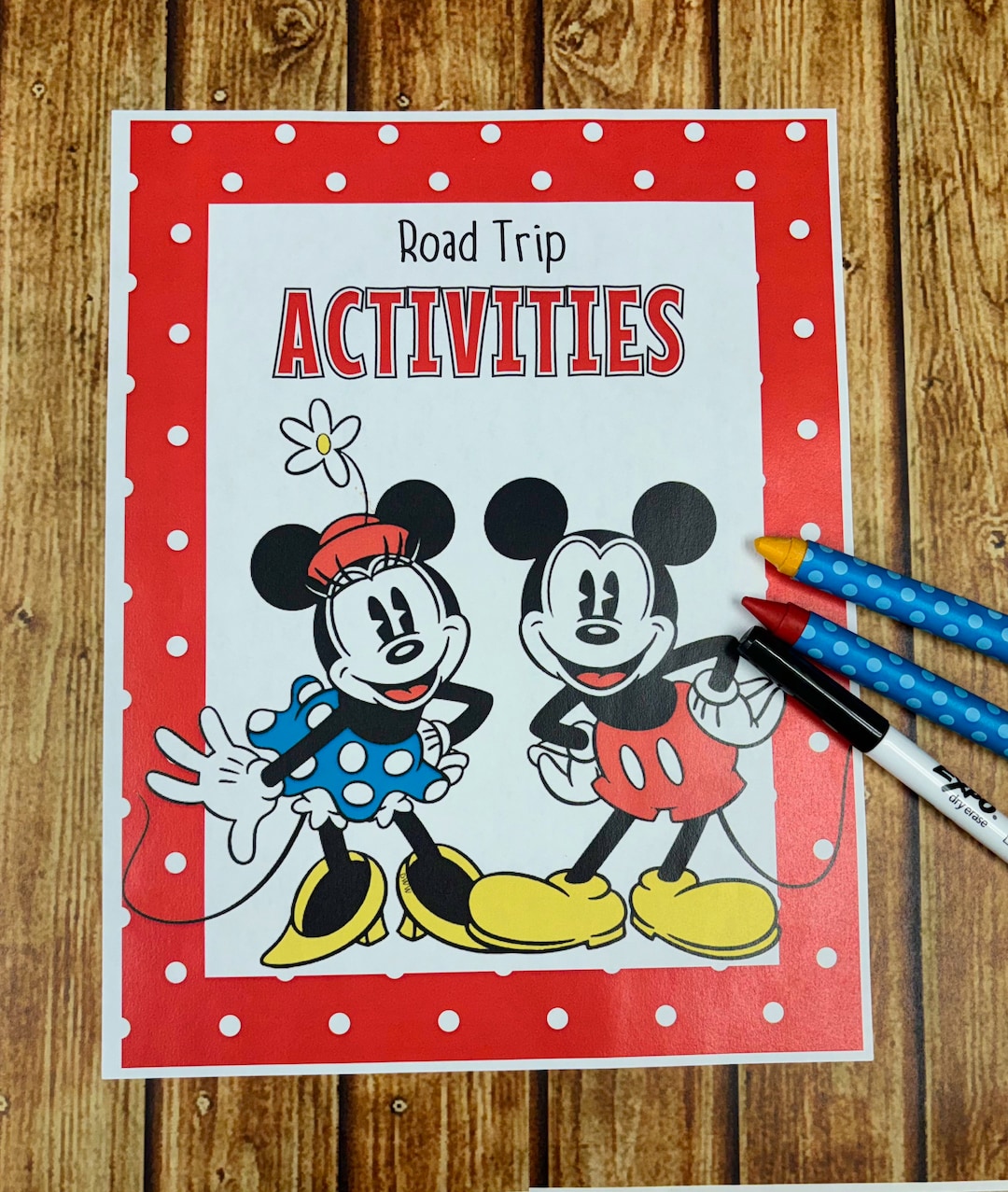 Mickey and Friends Road Trip Activity Booklet Digital Download - Etsy