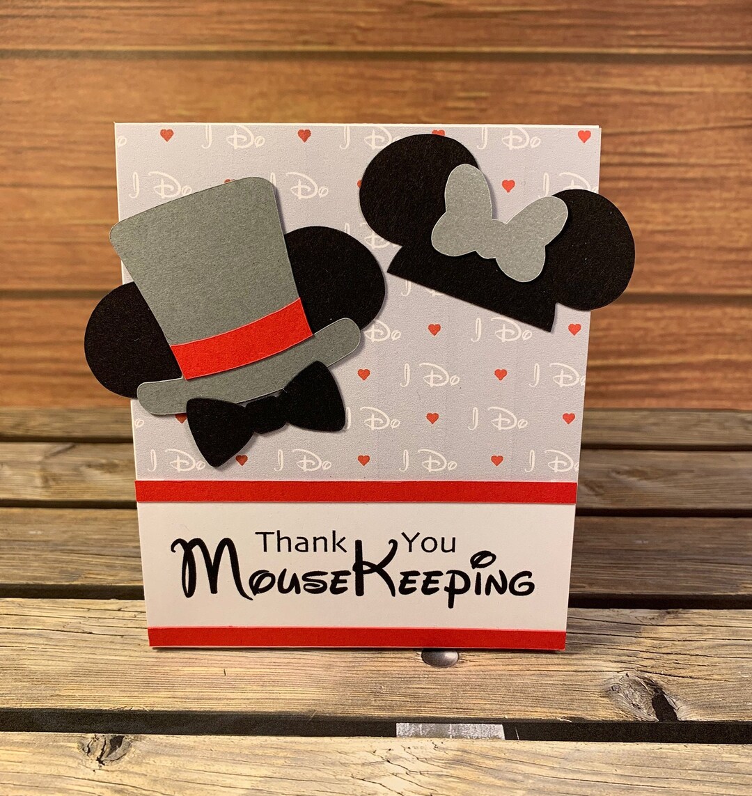 One Mickey and Minnie Bride and Groom I Do Wedding Themed Mousekeeping ...