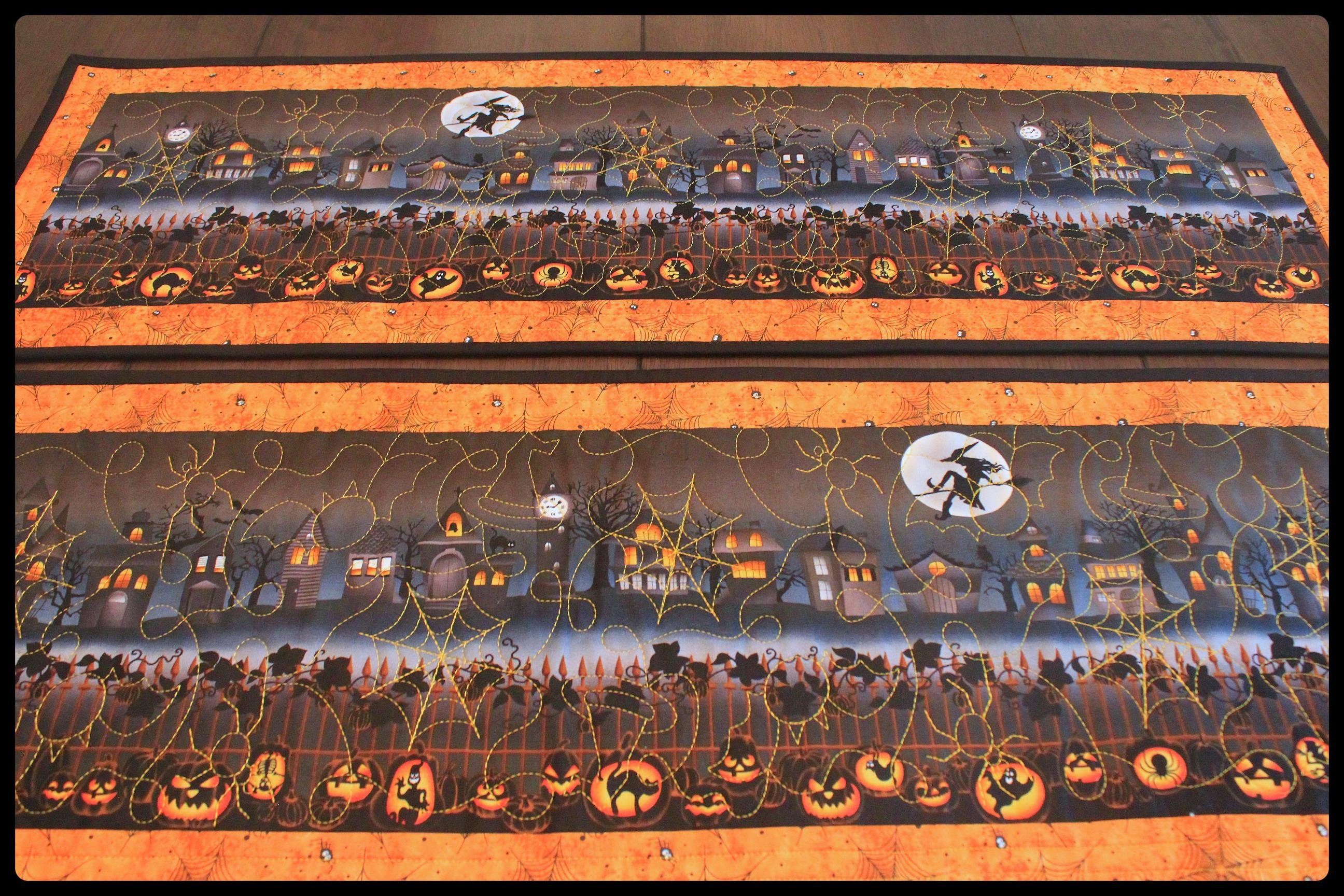 Spooky Town Halloween Table Runner - Etsy
