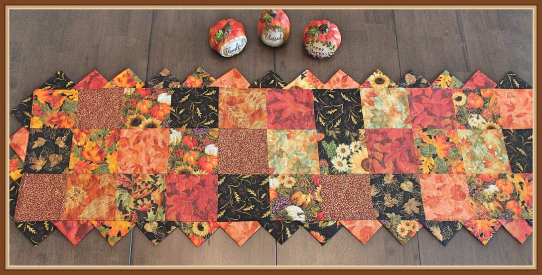 Fall Prairie Point Table Runner - Etsy