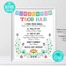 Editable Taco Bar Menu Sign Fiesta Party Menu Mexican Party - Etsy