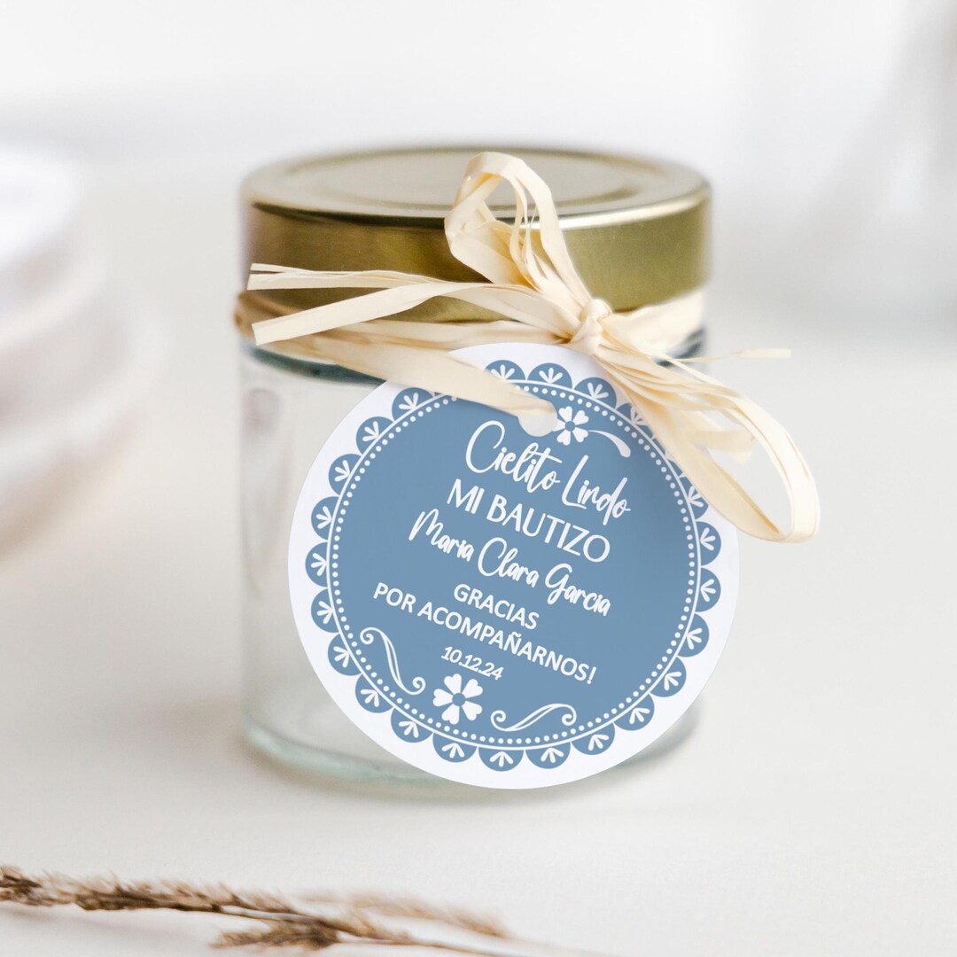 Editable Cielito Lindo Baptism Favor Tag Template, Mexican Barro Theme ...