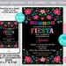 Editable Mexican Menu, Mexican Birthday, Mexican Flowers, Menu Card ...