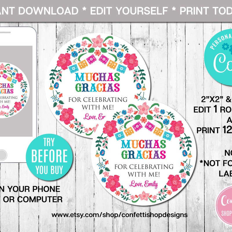 Thank You Fiesta Sticker - Etsy