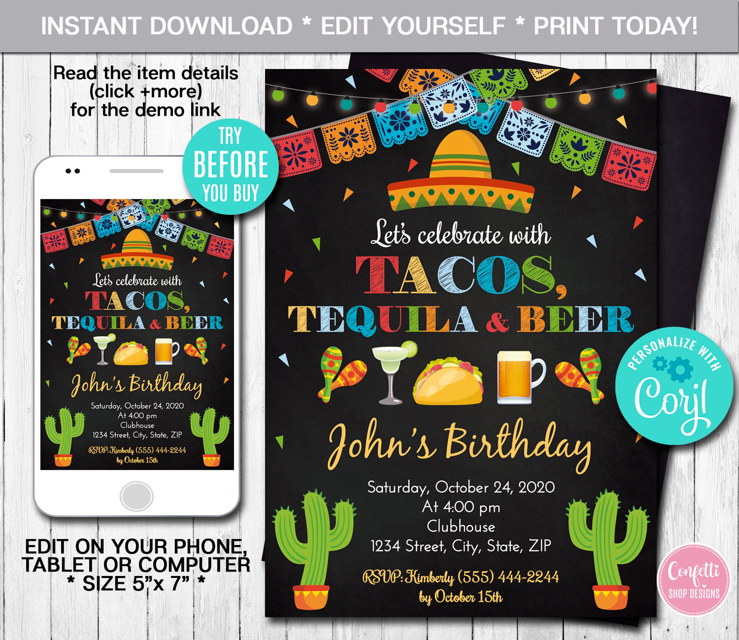 Editable Mexican Water Bottle Labels Fiesta Mexican Party - Etsy Canada