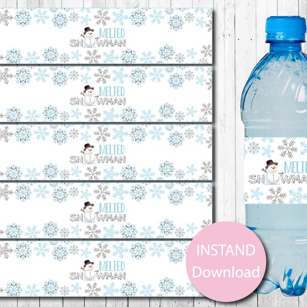 Snowman Labels - Etsy