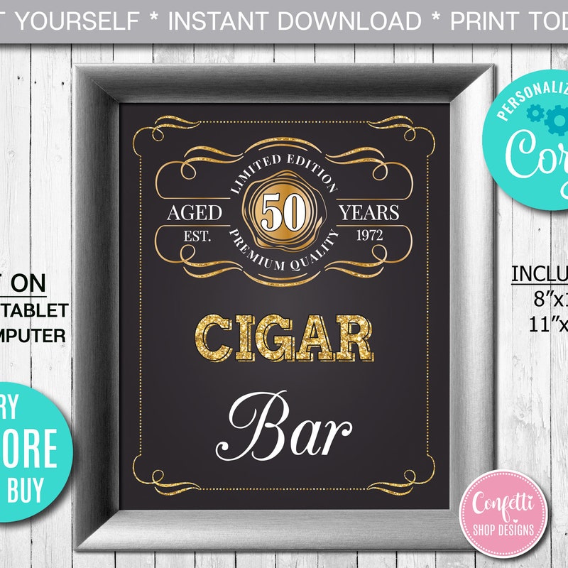 Cigar Bar Sign - Etsy