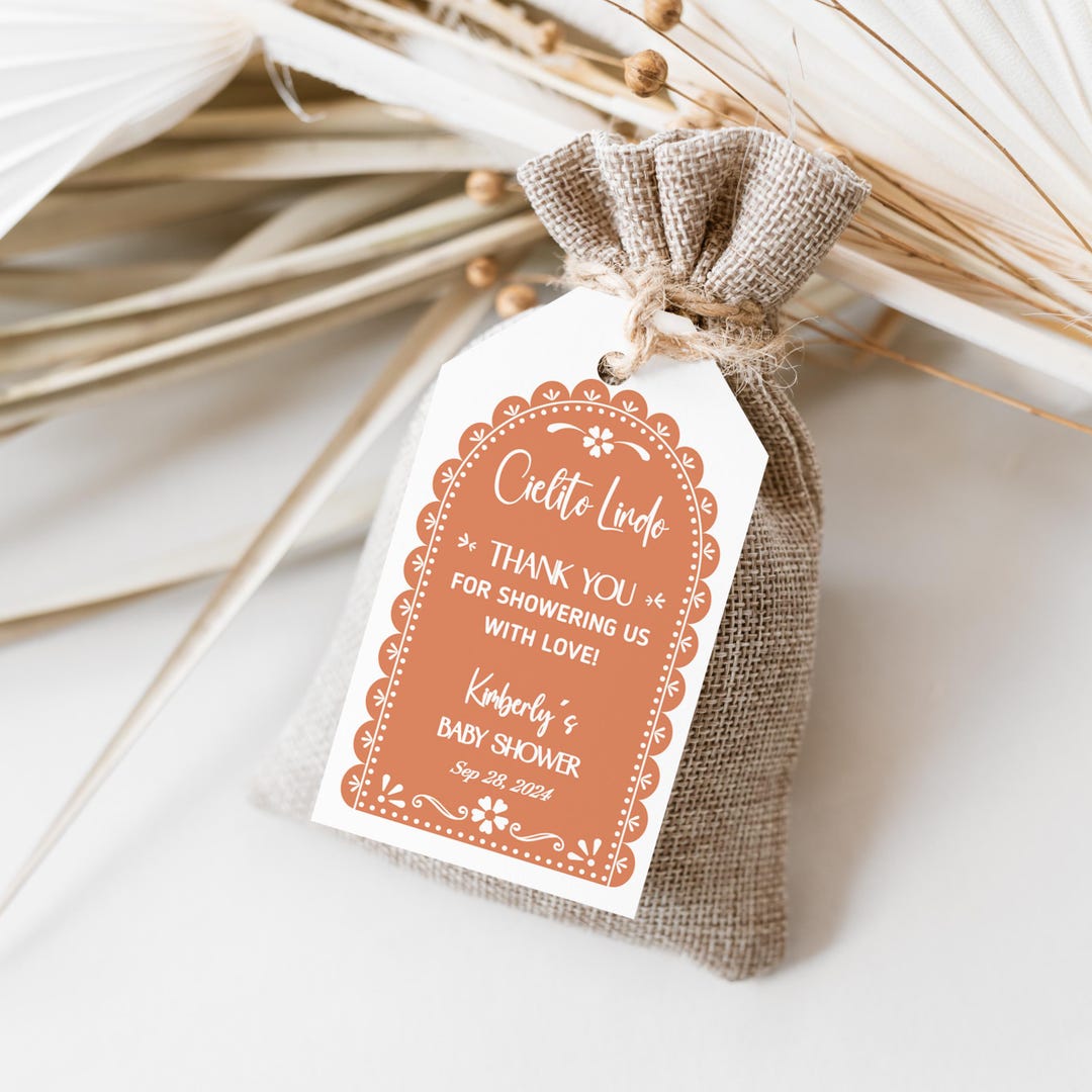 Editable Cielito Lindo Baby Shower Favor Template, Mexican Barro Theme ...
